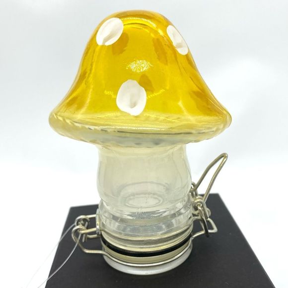 None | Other | Mushroomairtight Glass Stash Jar Contained Art | Poshmark